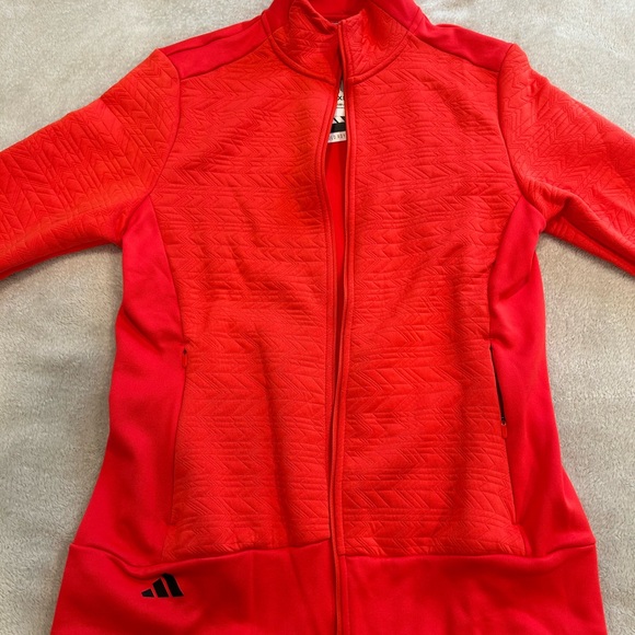 adidas | Tops | Adidas Bright Red Jacket | Poshmark